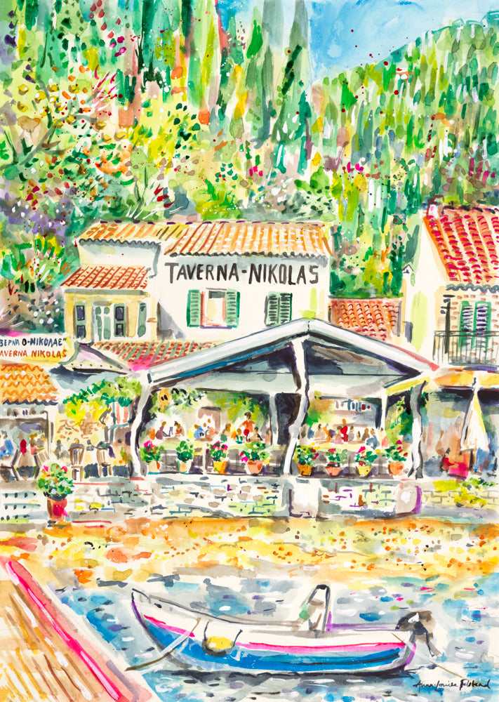 Original - Taverna Nikolas – Anna-Louise Felstead Artist